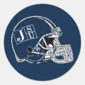 JSU Helmet Distressed Classic Round Sticker | Zazzle