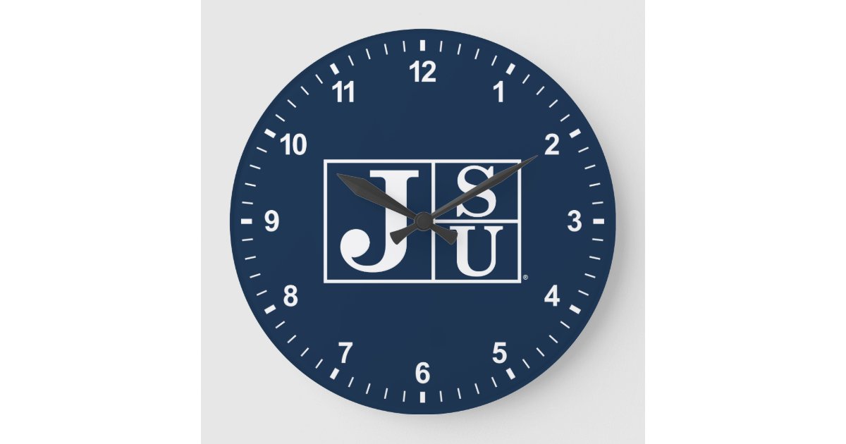 JSU LARGE CLOCK | Zazzle