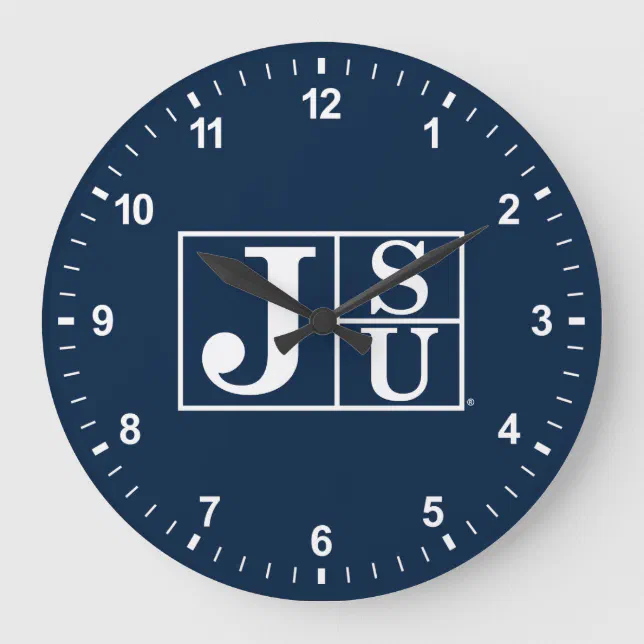 JSU LARGE CLOCK | Zazzle
