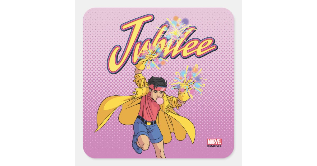 Jubilee Character Pose Square Sticker | Zazzle
