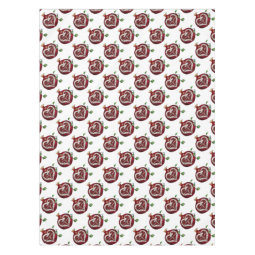 Judaica Pomegranate Heart Hanukkah Rosh Hashanah Tablecloth | Zazzle