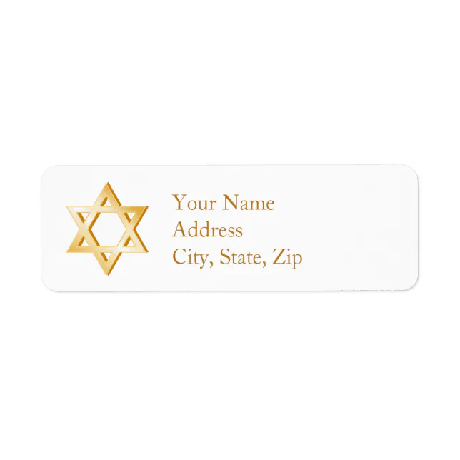 Judaism Symbol Label | Zazzle