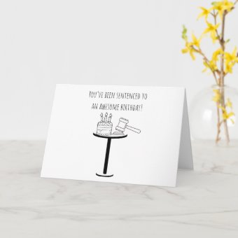 Judge birthday card | Zazzle