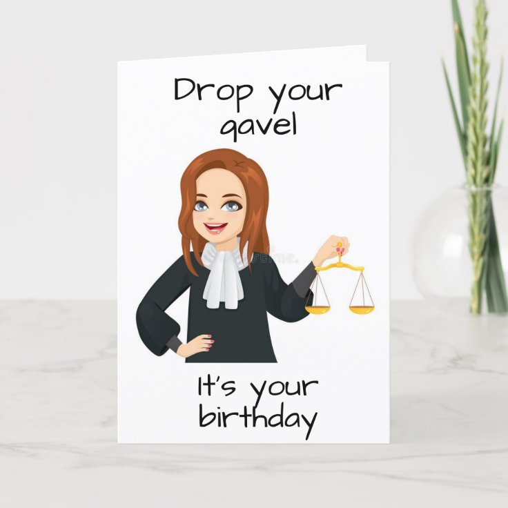 **JUDGE** CELEBRATES " HER BIRTHDAY" CARD | Zazzle