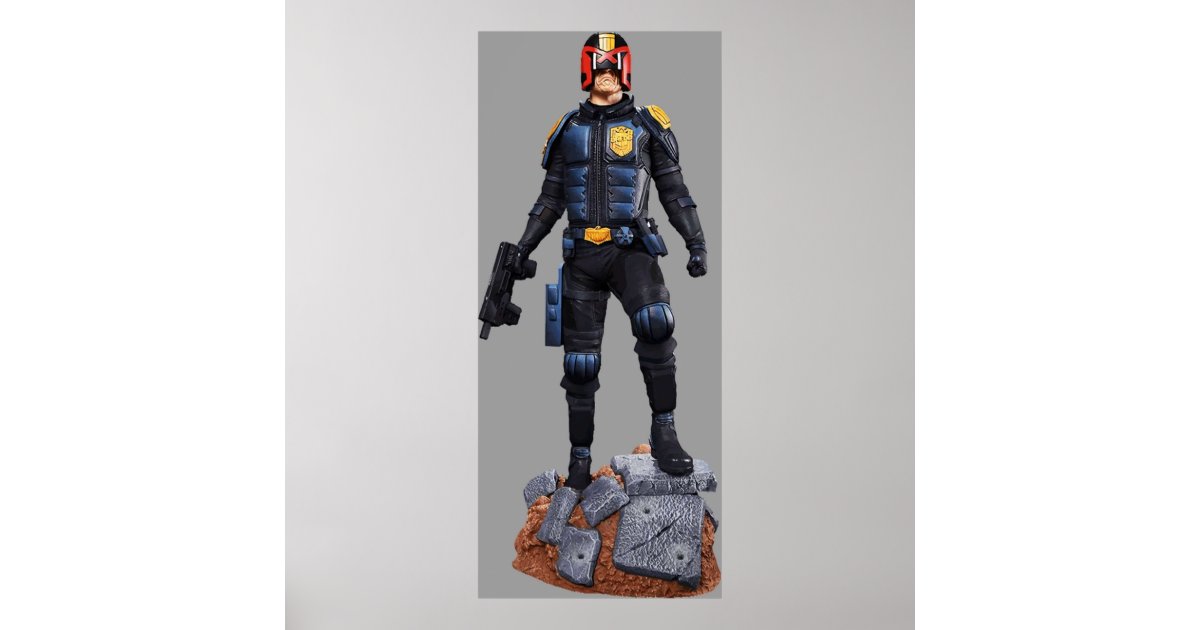 judge dredd comic charcter hero poster | Zazzle