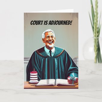Judge or Attorney Birthday Card | Zazzle