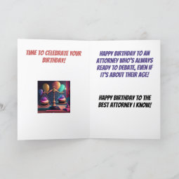 Judge or Attorney Birthday Card | Zazzle