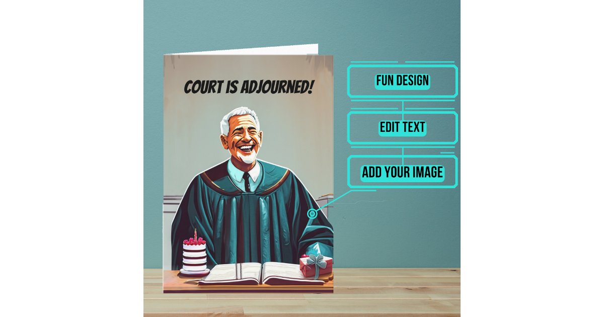 Judge or Attorney Birthday Card | Zazzle