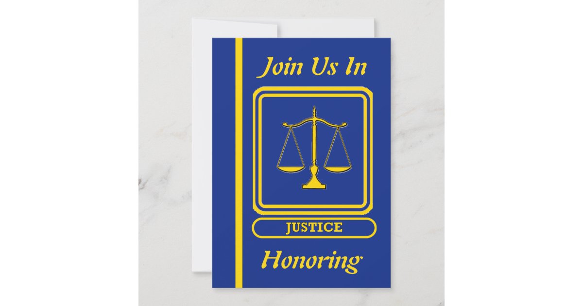 Judge Retirement Invitation | Zazzle