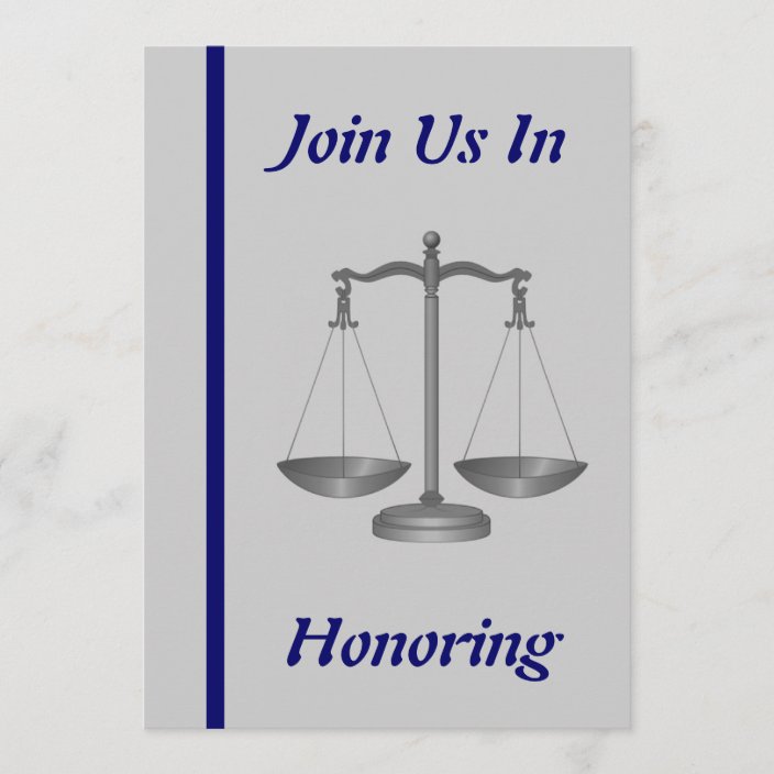 Judge Retirement Invitation | Zazzle.com