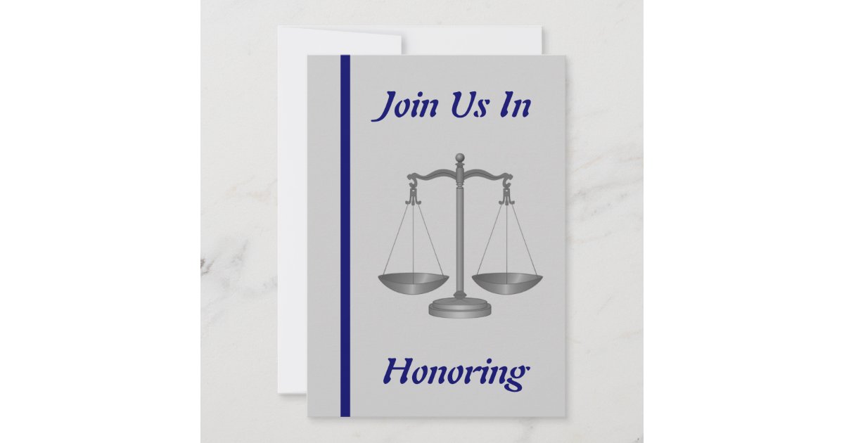 Judge Retirement Invitation | Zazzle