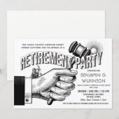 Judge Retirement Invitation - Party Vintage Retro | Zazzle