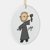 Judge Stick Figure Ceramic Ornament | Zazzle