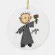 Judge Stick Figure Ceramic Ornament | Zazzle