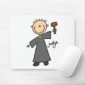 Judge Stick Figure Mousepad | Zazzle