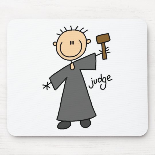 Judge Stick Figure Mousepad | Zazzle.com
