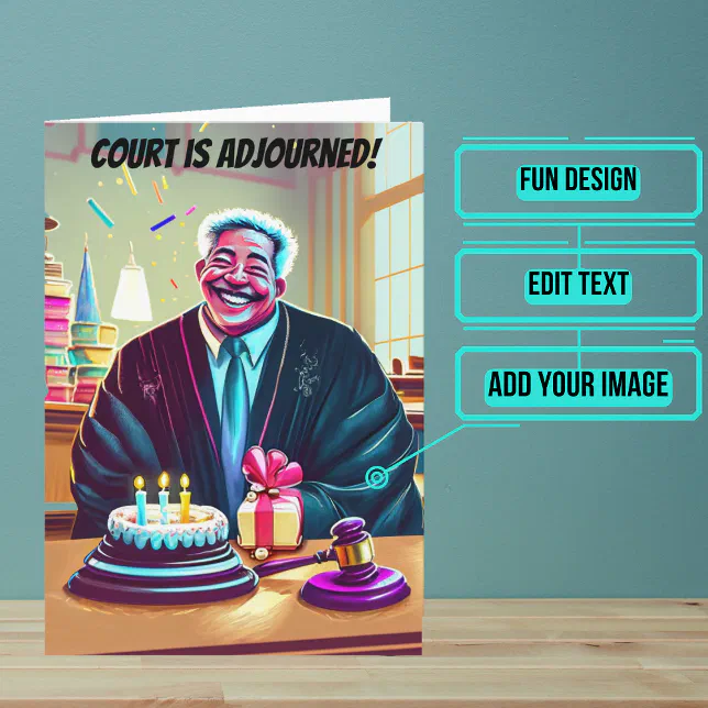 Judges Birthday Card | Zazzle