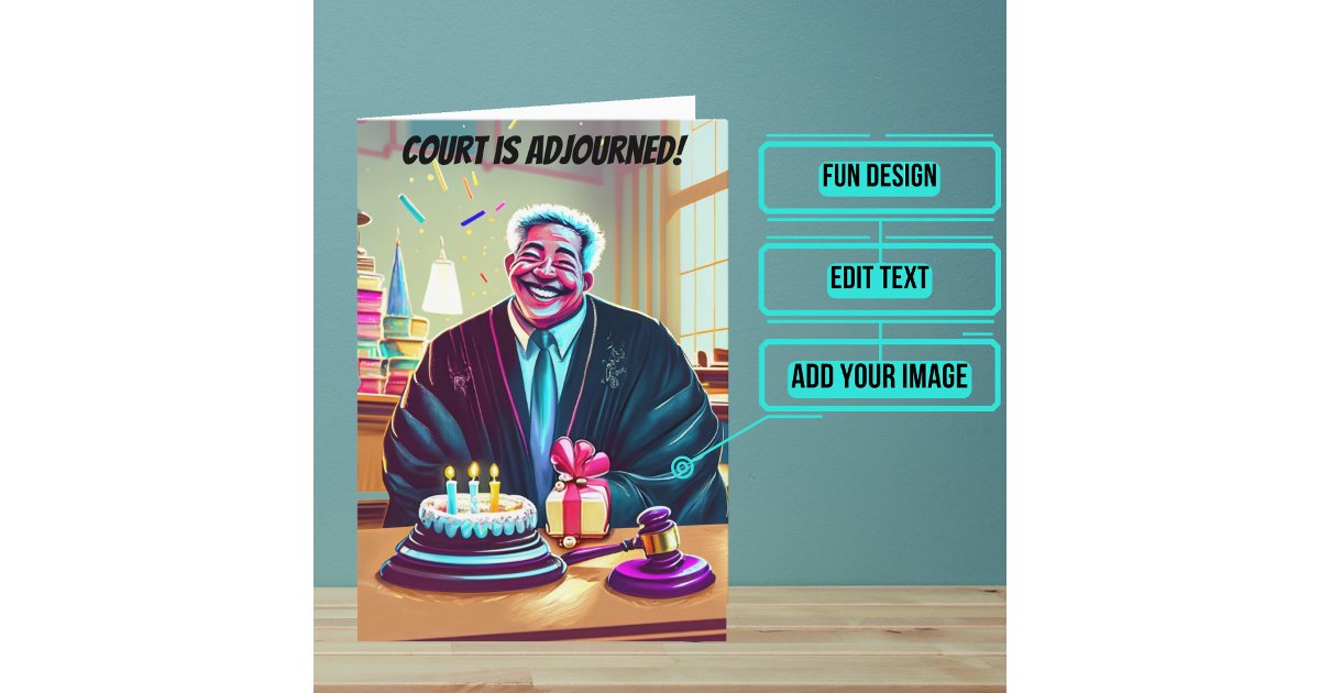 Judges Birthday Card | Zazzle