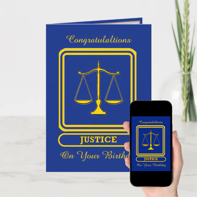 Judge's Birthday Card | Zazzle