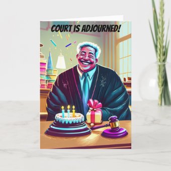 Judges Birthday Card | Zazzle