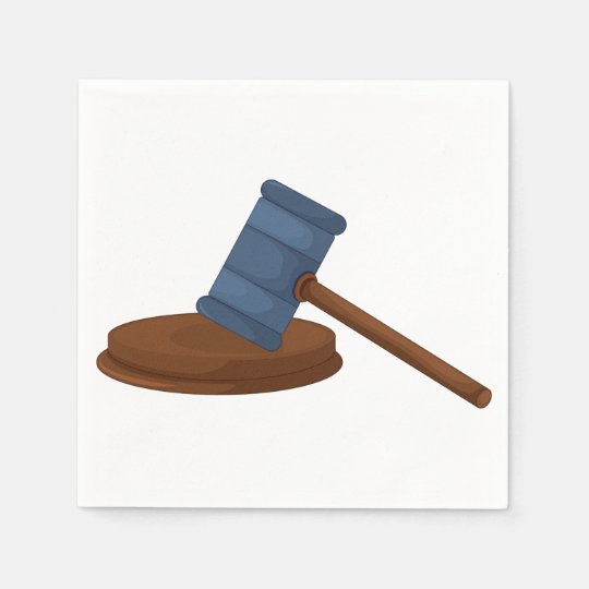 Judges Gavel Paper Napkins | Zazzle.com