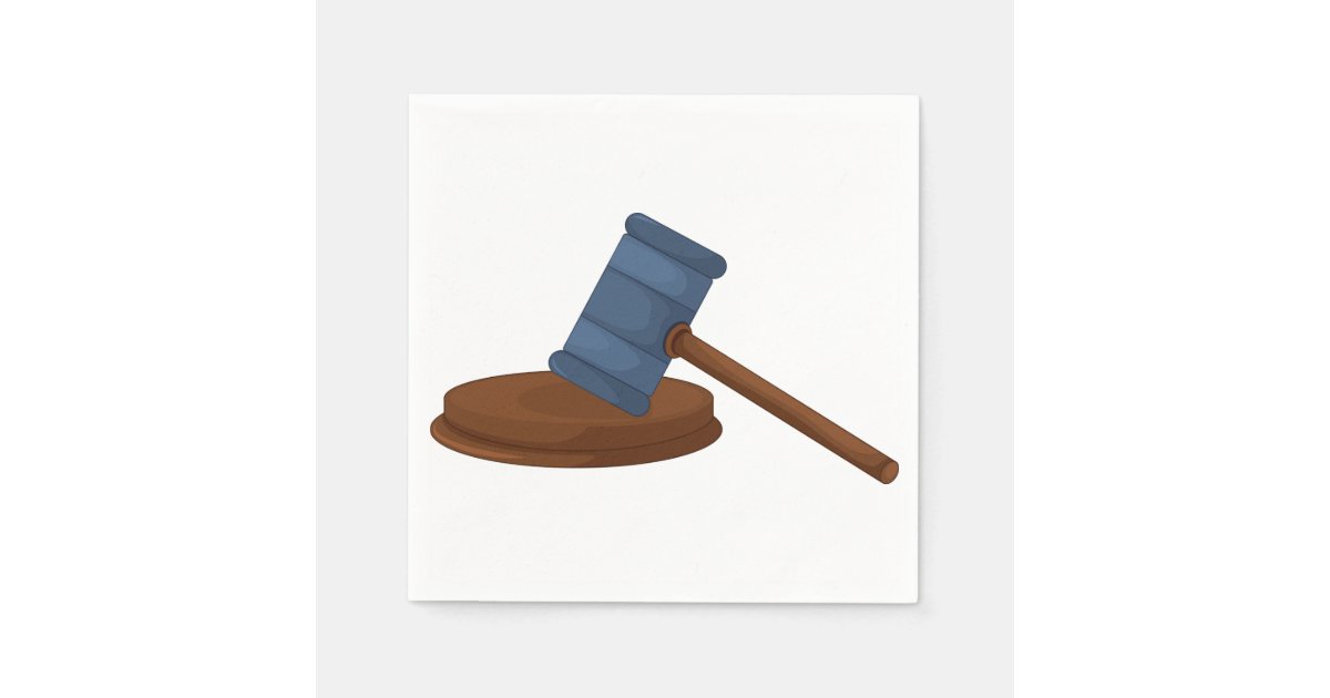 Judges Gavel Paper Napkins | Zazzle.com