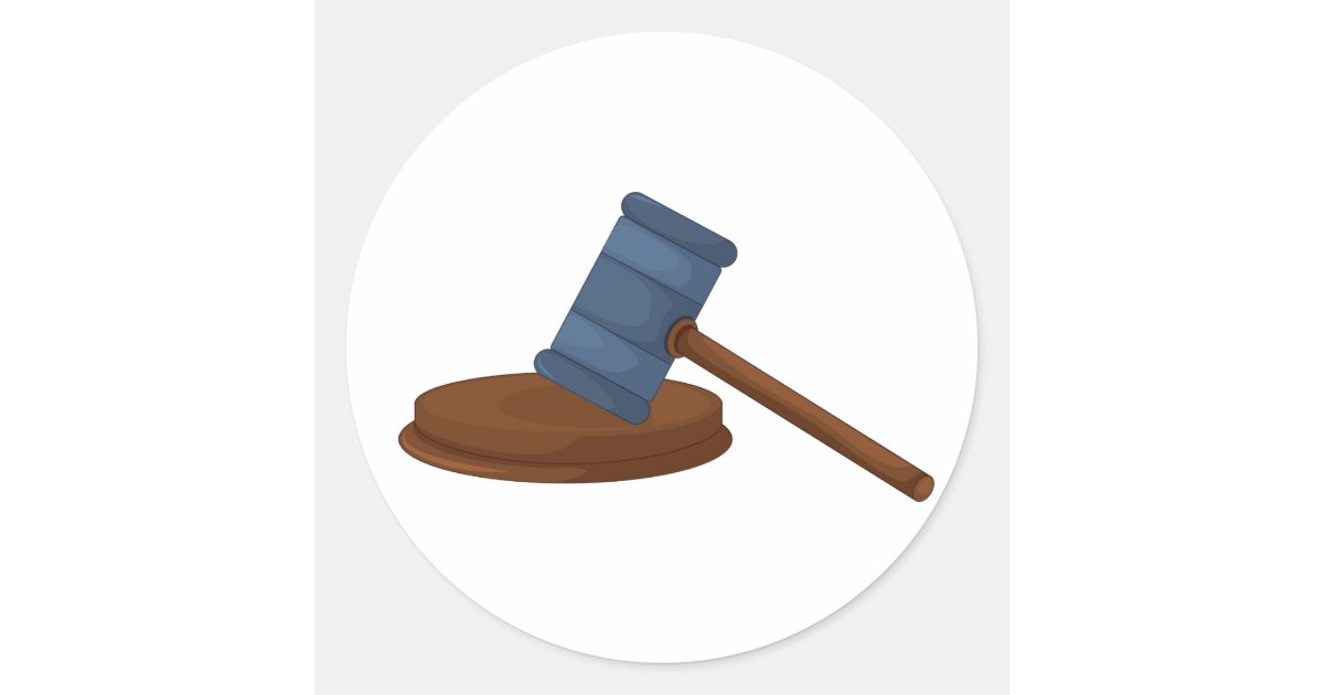 Judges Gavel Stickers | Zazzle