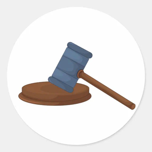 Judges Gavel Stickers | Zazzle