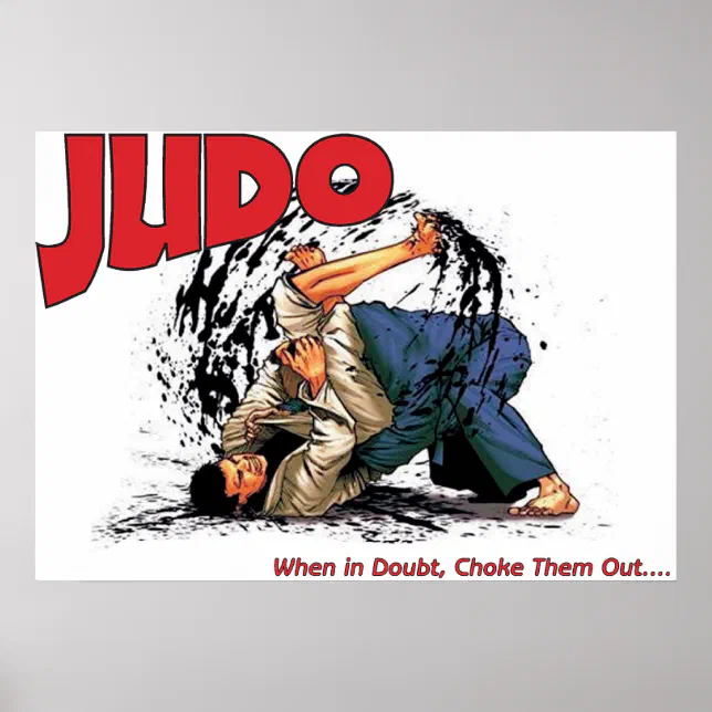 Judo Choke Out Poster | Zazzle