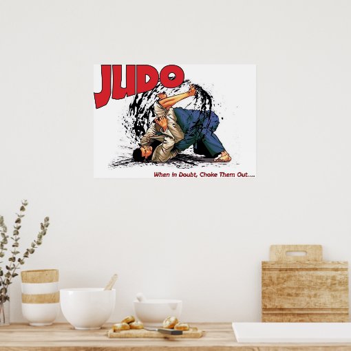 Judo Choke Out Poster | Zazzle
