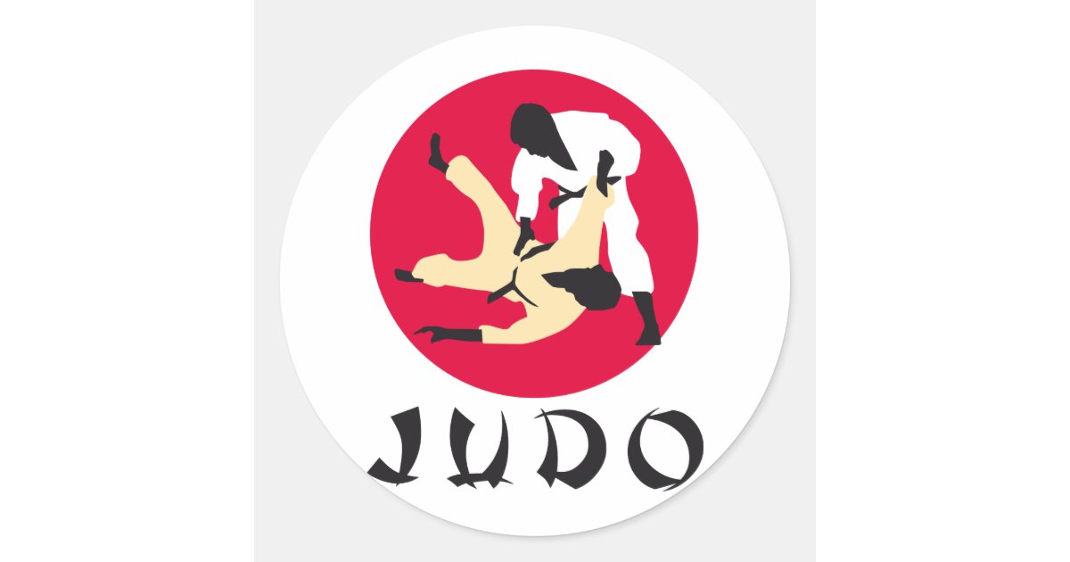 Judo Classic Round Sticker | Zazzle