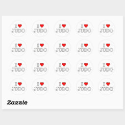 Judo Classic Round Sticker | Zazzle