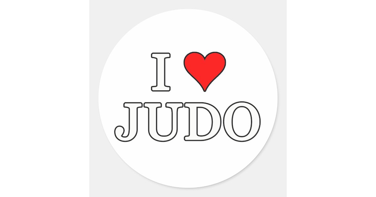 Judo Classic Round Sticker | Zazzle
