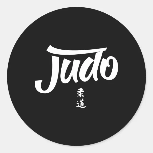Judo Judoka Mial Judoist Fighter Classic Round Sticker | Zazzle