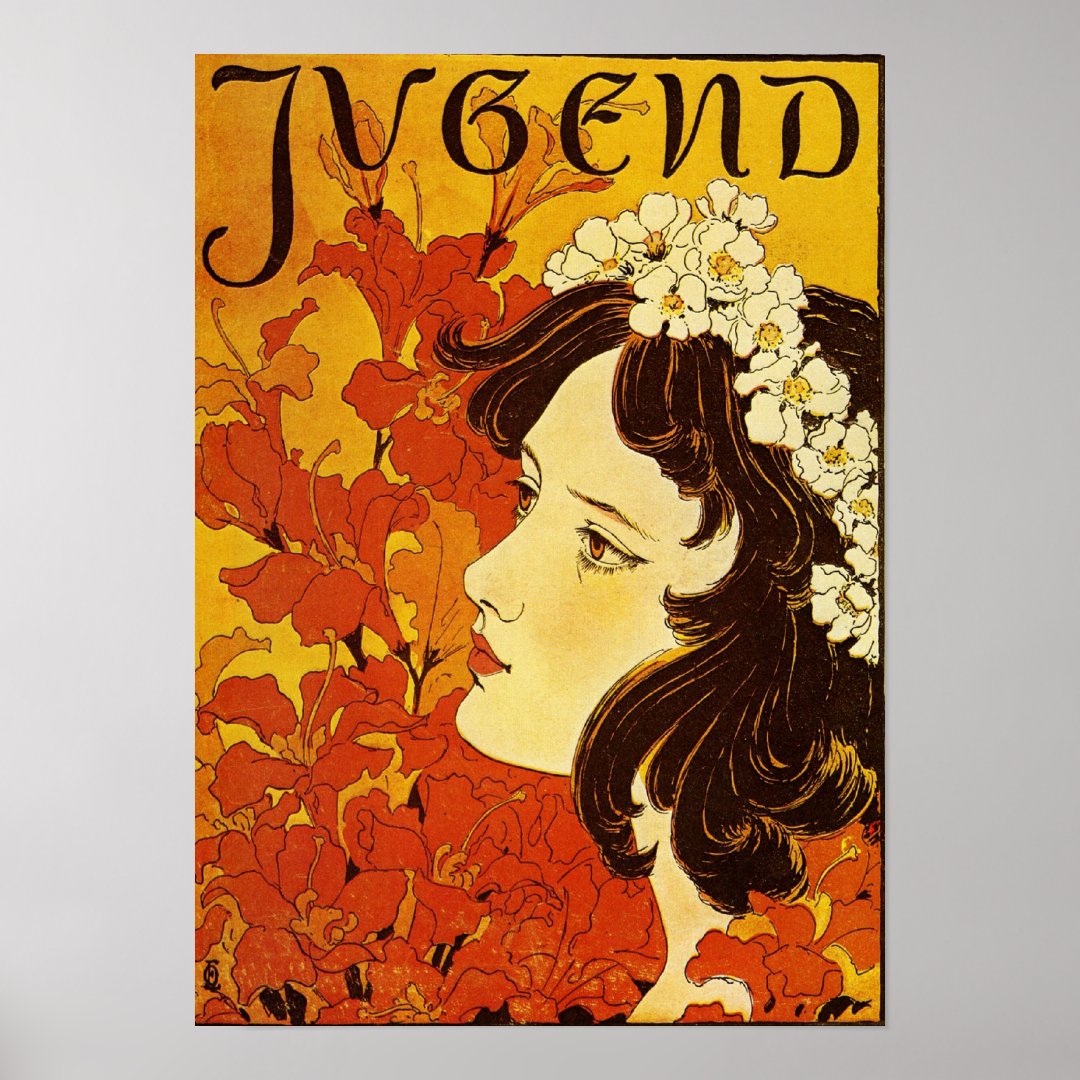 Jugend / Youth - Art Nouveau Poster | Zazzle