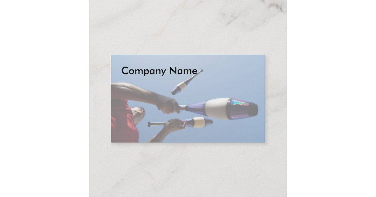 Juggler Business Cards | Zazzle