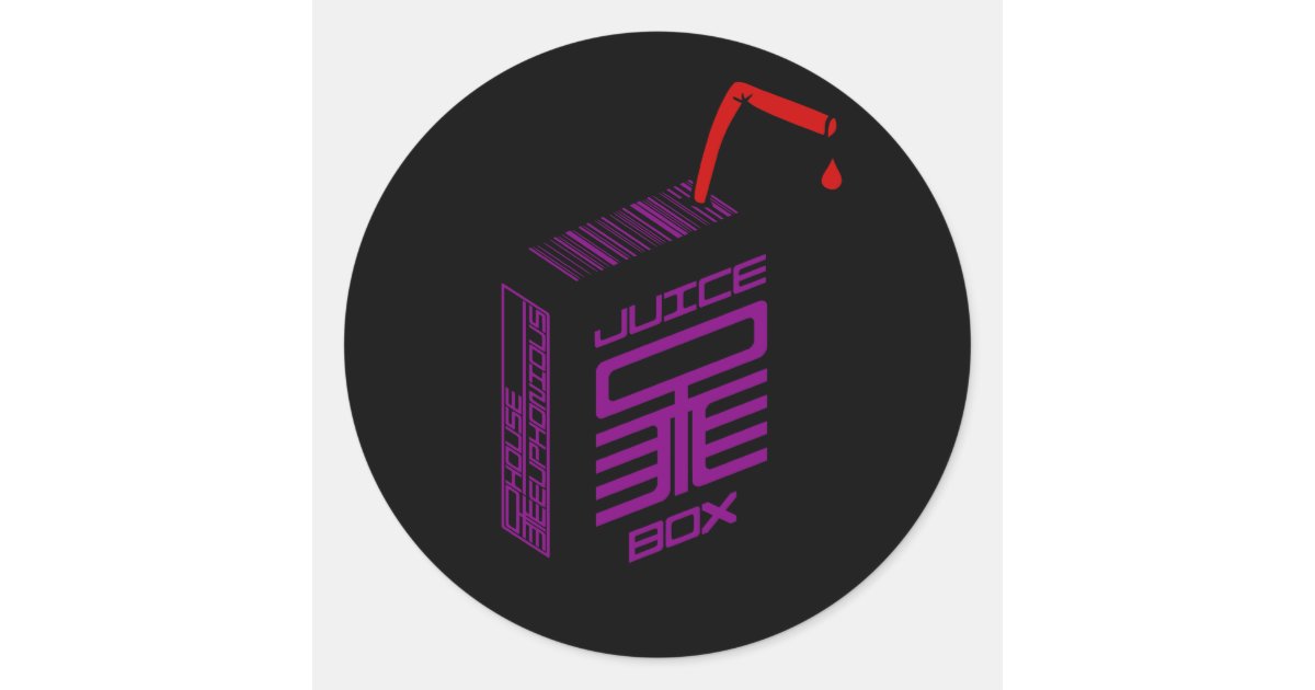Juice-Box Sticker | Zazzle