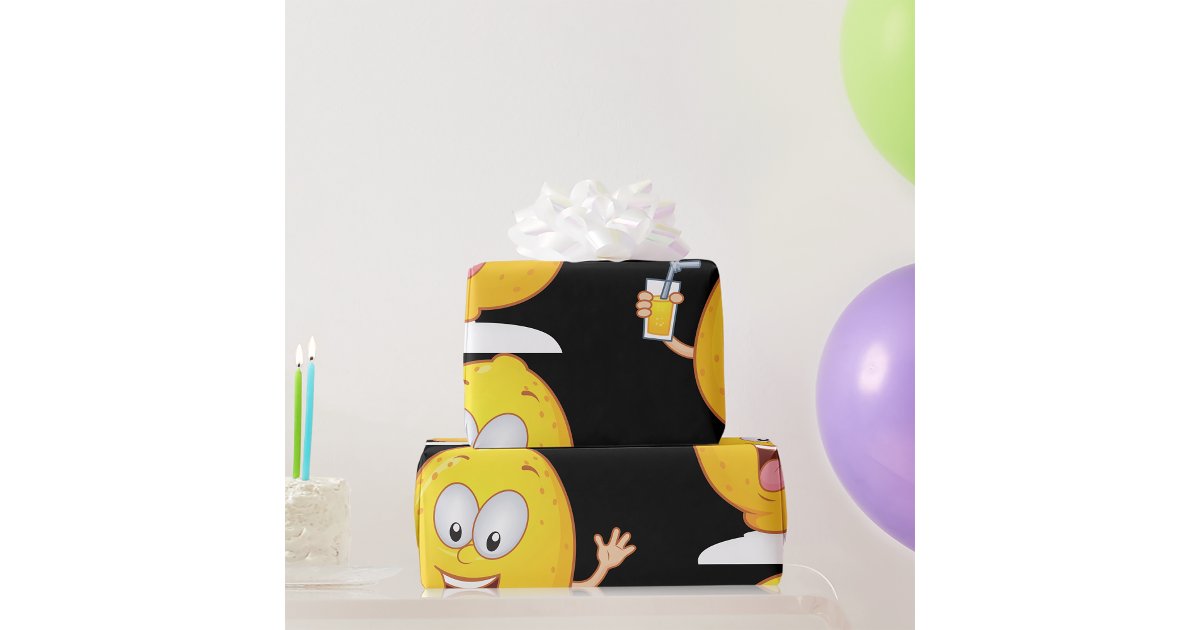 Juicy Lemon Drink Wrapping Paper | Zazzle
