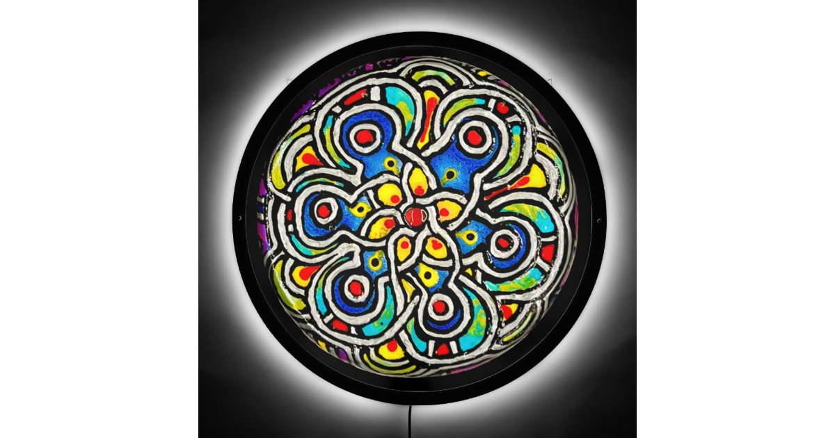 Juicy Mandala LED Sign | Zazzle