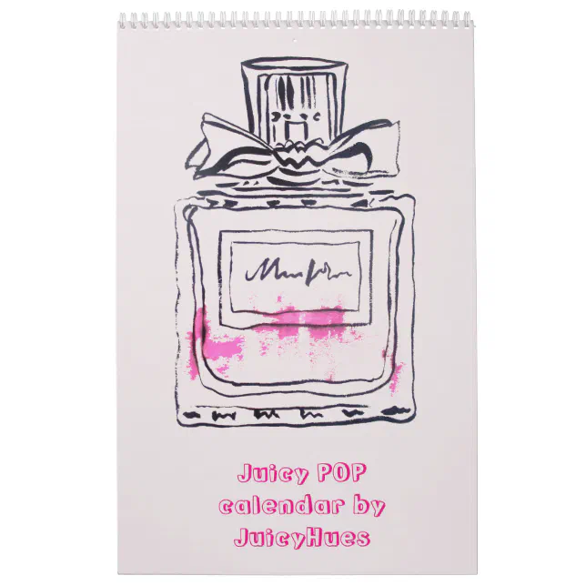 Juicy POP Pop Art watercolour illustration Calendar | Zazzle