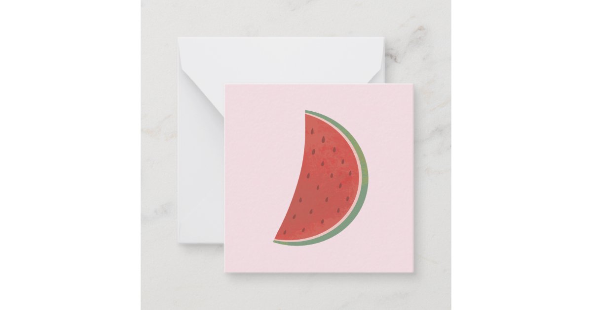 Juicy Watermelon Note Card | Zazzle