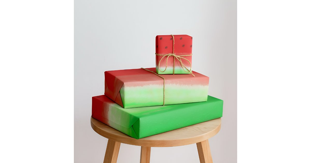 Juicy Watermelon Wrapping Paper | Zazzle