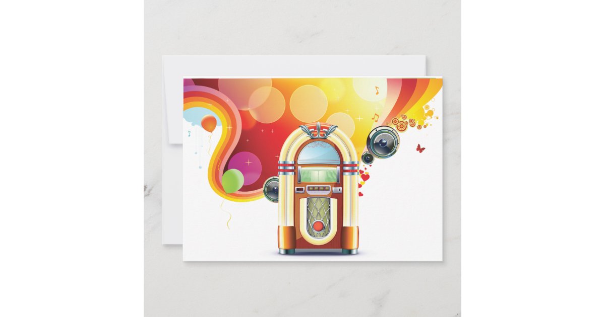 Juke Box Invitations | Zazzle