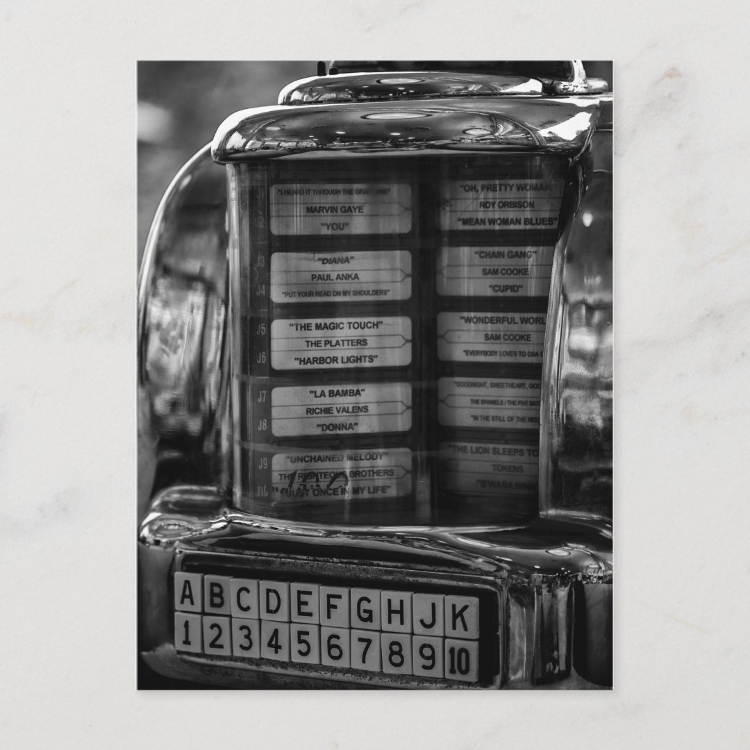Jukebox Postcard | Zazzle