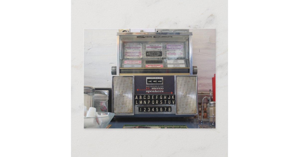 Jukebox Postcard | Zazzle