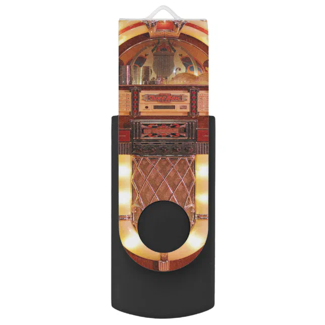 Jukebox Rock 'n' Roll Music Vintage USB USB Flash Drive | Zazzle