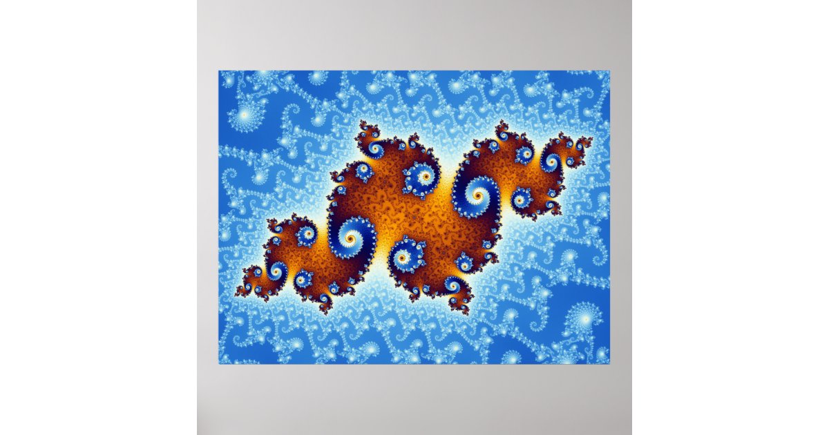Julia Island Mandelbrot Set Poster | Zazzle