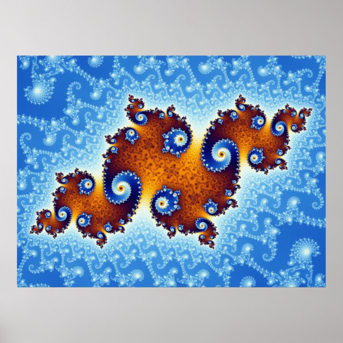 Julia Island Mandelbrot Set Poster | Zazzle.com
