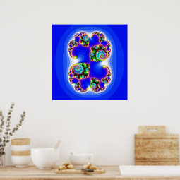 Julia Set Mandelbrot Set Fractal Geometry Poster | Zazzle
