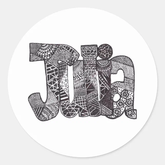 Julia Sticker | Zazzle